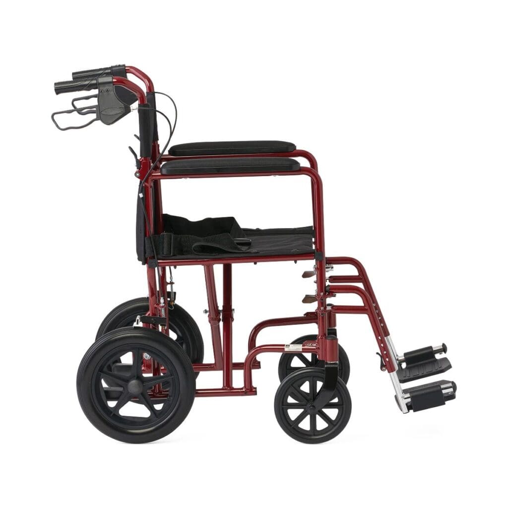 Medline Transport Chair With 12" Wheels - Comfort Medical Supply | Lift ...